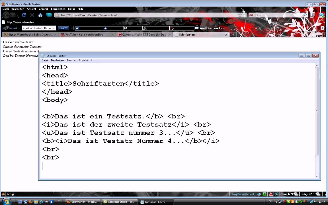 HTML Basics: Schriftarten - YouTube