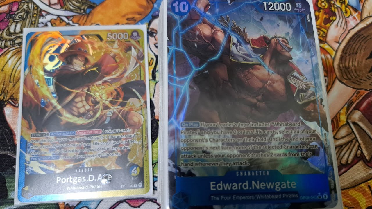 One Piece Deck Profile OP-08 Blue Yellow Ace Oct. 2024 - YouTube