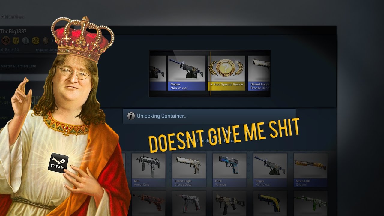 Counter-Strike: GO - Gaben doesn't give me sh*t! (Knife Unboxing) - YouTube