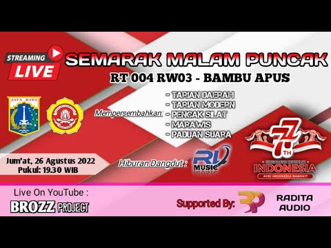 SEMARAK MALAM PUNCAK HUT RI KE 77 RT004/03 BAMBU APUS - YouTube