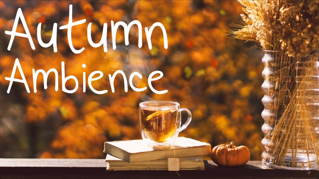 🍁 Autumn Ambience With Relaxing Wind Chimes, Birds Singing and Leaves ...