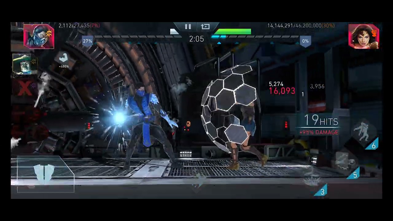 Sub Boss Wonder Woman Solo Raid Battle Injustice 2 Mobile Gameplay ...