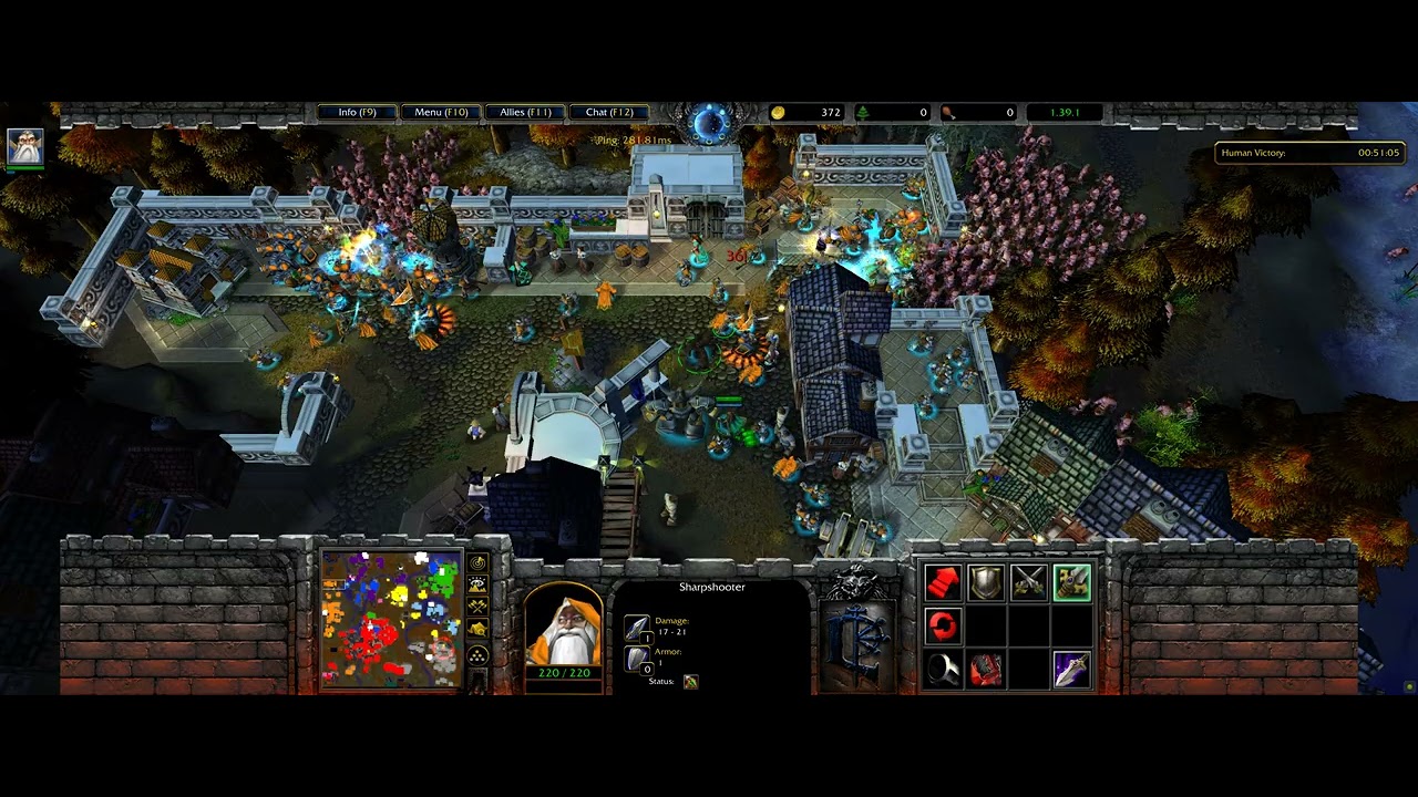 Warcraft III - Dark Ages Zombie Incursion As Teal #1 - YouTube