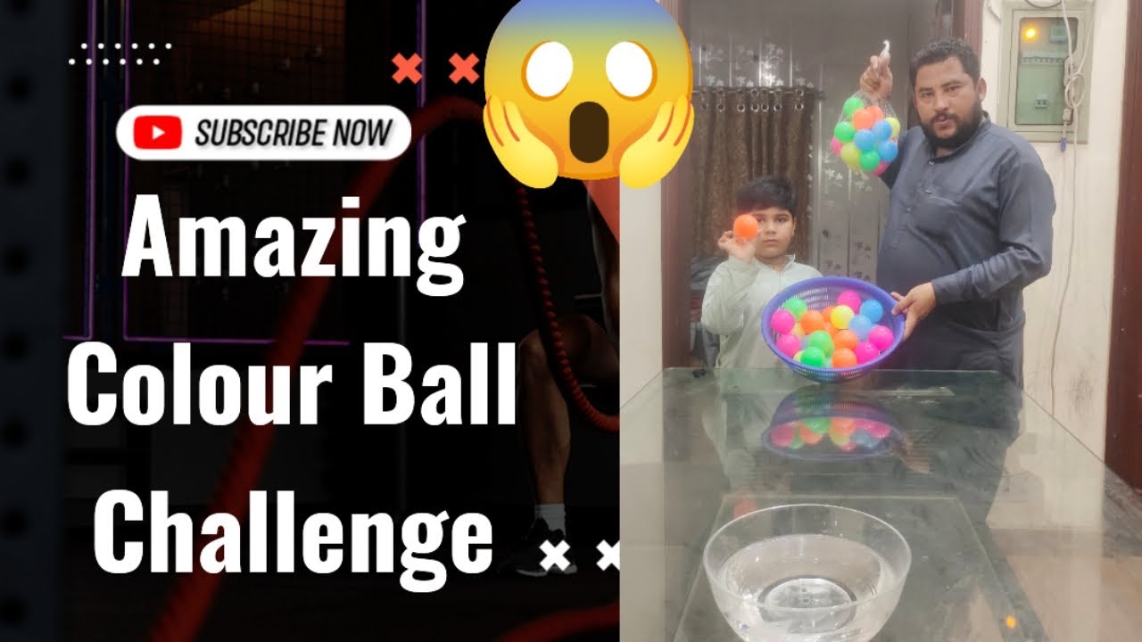 Amazing Colour Ball Challenge Game😱🤑Hassan Rasheed vlog - YouTube