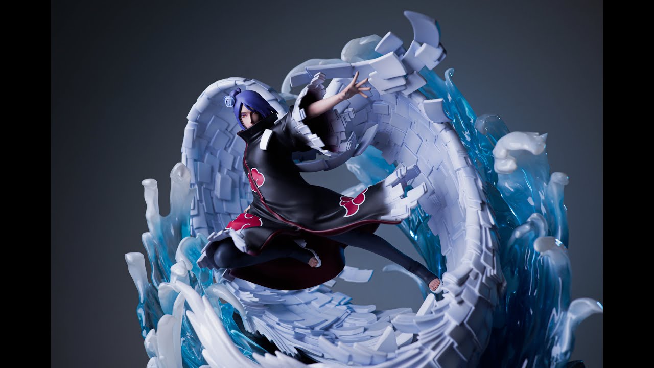 unboxing jimei palace akatsuki Konan statue anime naruto - YouTube