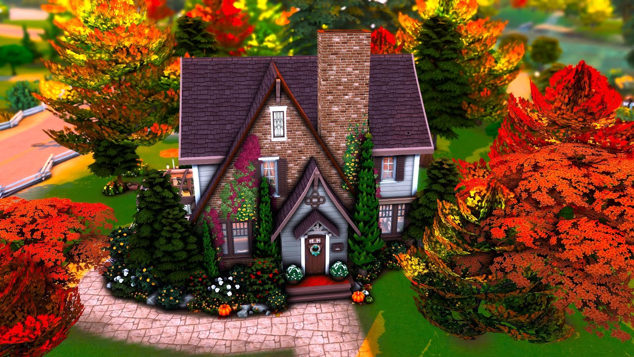 SIMS 4 | Speed Build | AUTUMNAL HOUSE | NoCC - YouTube