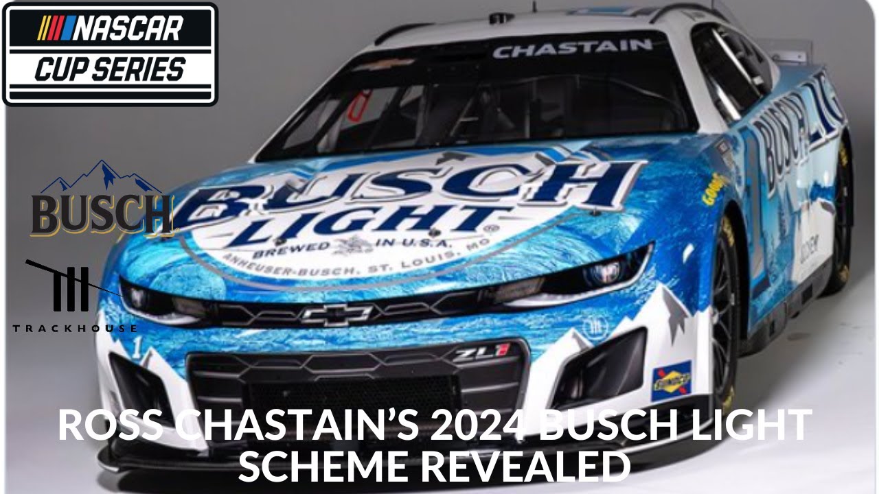 Ross Chastain's 2024 Busch Light Scheme Revealed - YouTube