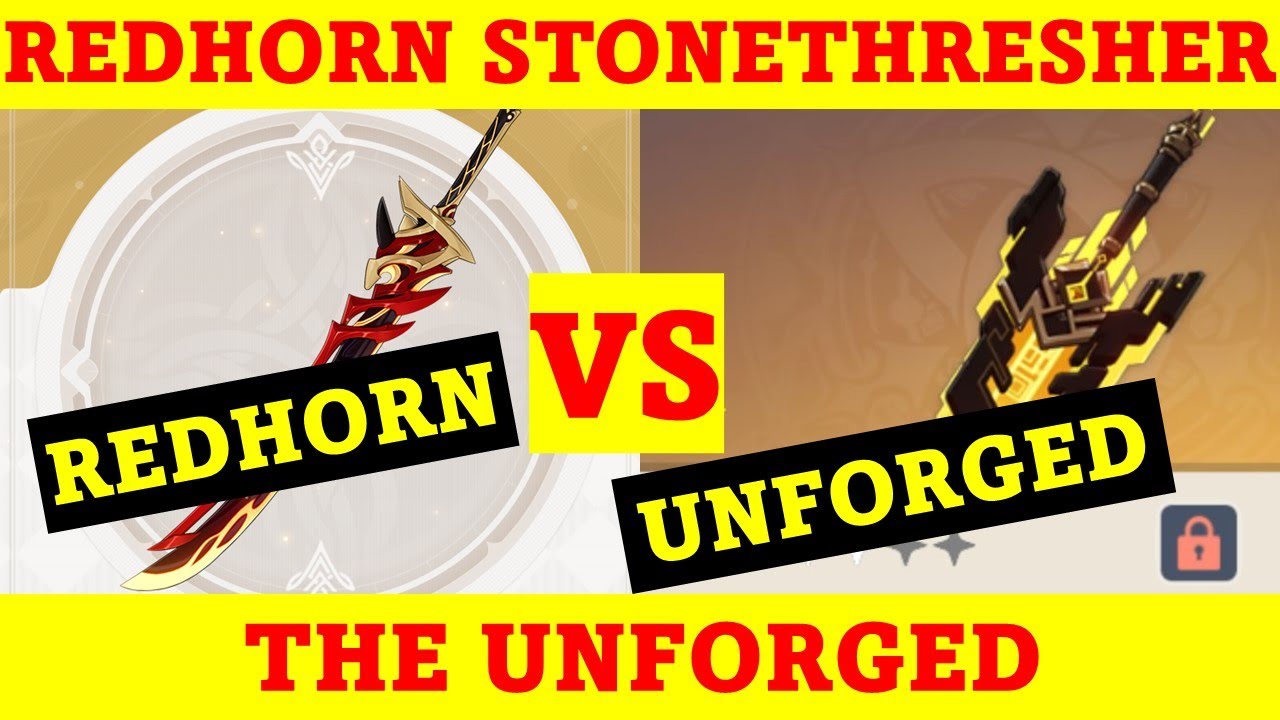 Redhorn Stonethresher vs The Unforged Claymore! | Genshin Impact - YouTube