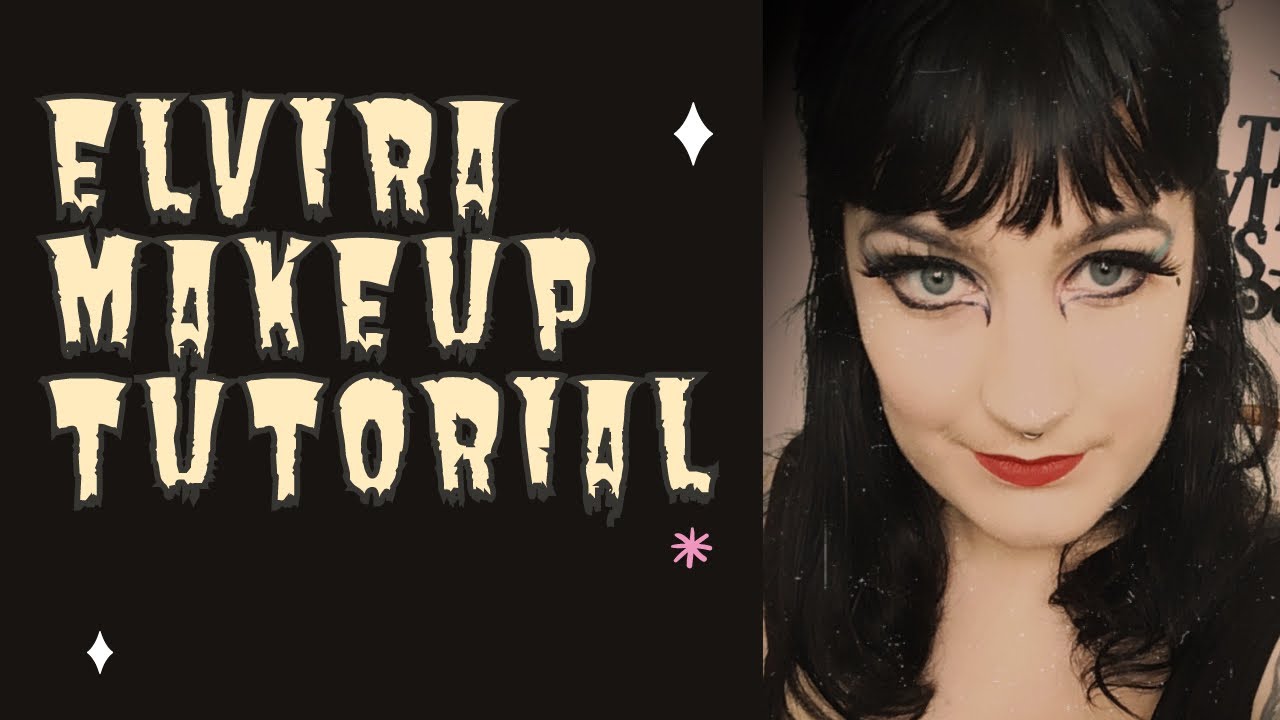ELVIRA MAKEUP LOOK TRANSFORMATION MISTRESS OF THE DARK TUTORIAL ...