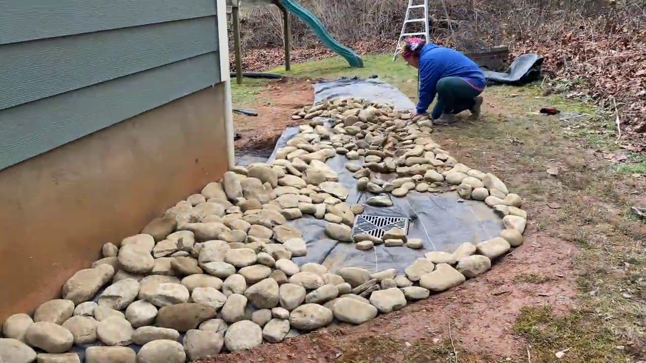 Dry Riverbed/Patio Build in 5 Minutes! - YouTube