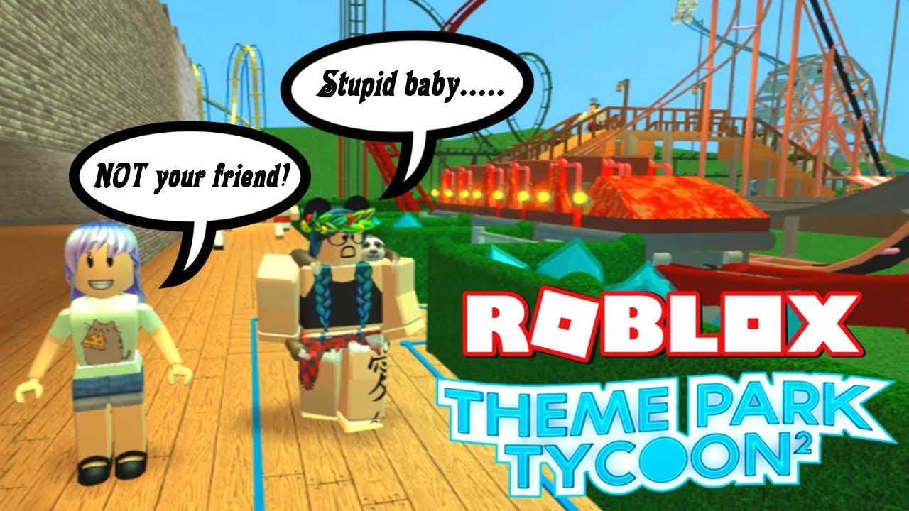 DRAMA AT THE THEME PARK! | ROBLOX TYCOON GAMING SISTERS KID GIRL GAMING ...