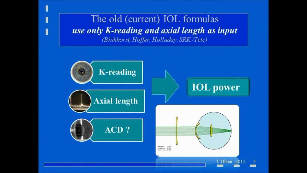 The Olsen formula and the C-constant for IOL power calculation - HD.wmv ...