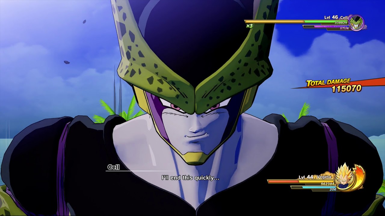 Super Vegeta vs Perfect Cell Boss Fight - Dragon Ball Z Kakarot - YouTube