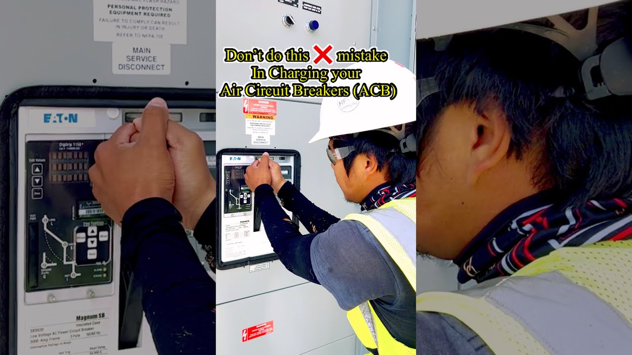 Operation of Air Circuit Breaker (ACB) OPEN and CLOSE | How to Manually ...
