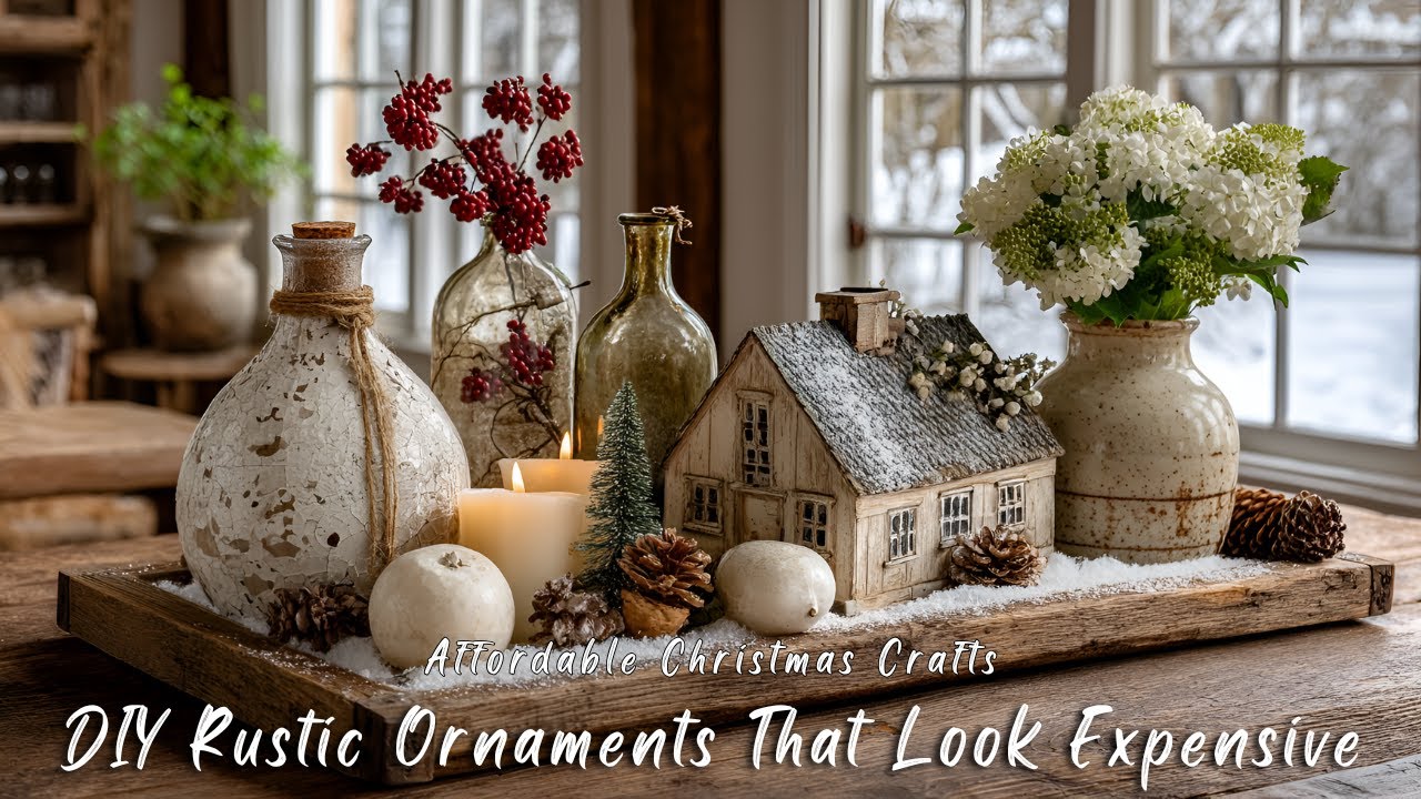 DIY Rustic Ornaments That Look Expensive | Affordable Christmas Crafts ...