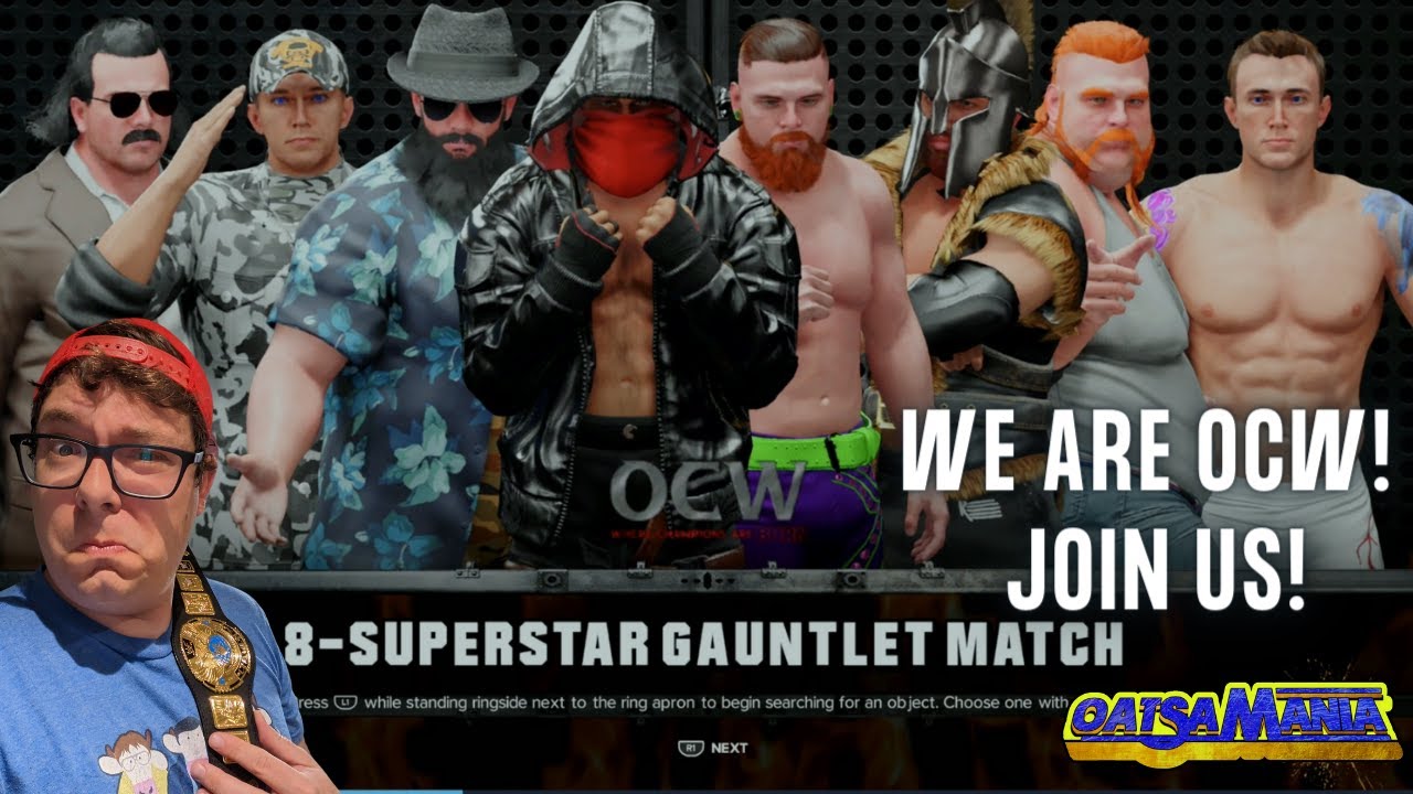 OCW vs WWE 2K24... WILL THE AI BE BETTER THIS YEAR? - YouTube
