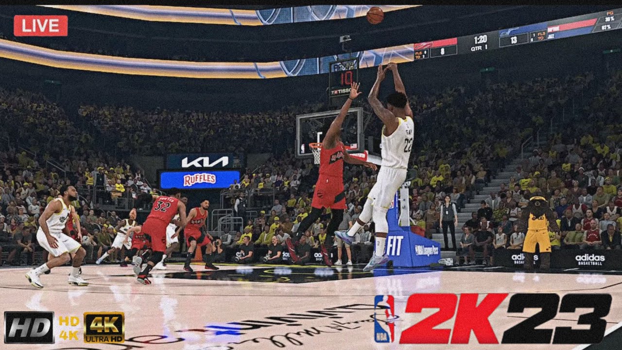 UTAH JAZZ Vs TORONTO RAPTORS | nba2K23 Gameplay Concept | Realistic PC ...