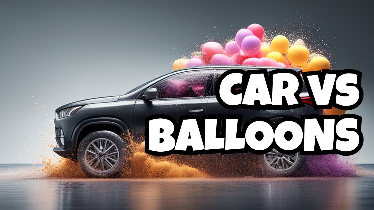 Explosive Encounter: Car Meets Water Balloons... Chaos Ensues! - YouTube