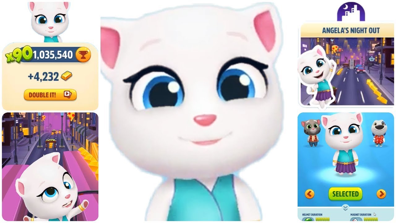 Unclock Neon Angela- Talking Tom Gold Run Android, IOS GamePlay by ...