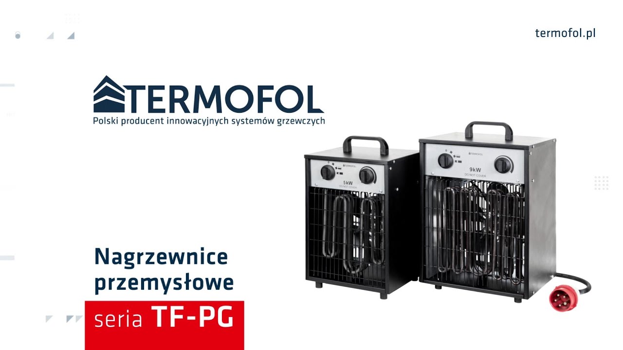 Nagrzewnice przemysłowe Termofol seria TF-PG - YouTube