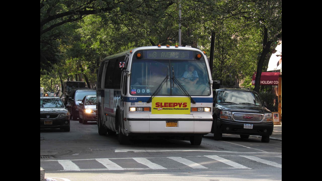 MTA NYCT Bus: Nova RTS #5227 on the M8 - YouTube