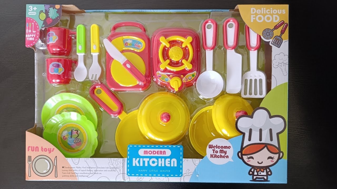 5 Minutes Satisfying With Unboxing Cute Kitchen Cooking Play Set | ASMR ...