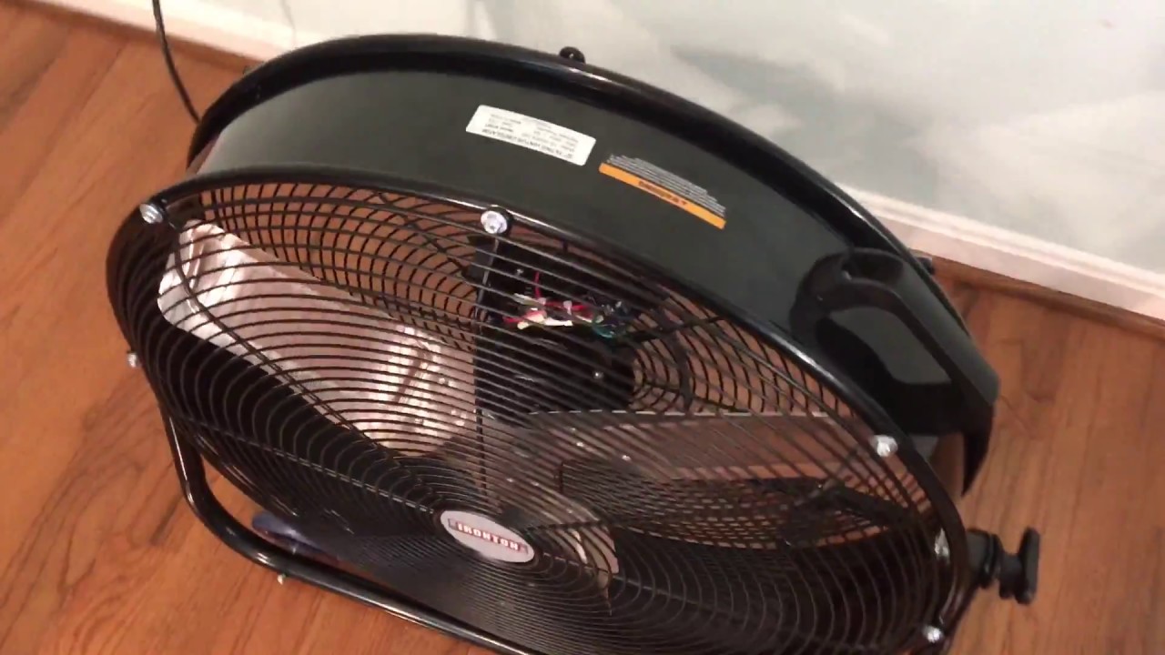 Ironton 22 Inch Tilt Drum Fan (47051) - YouTube