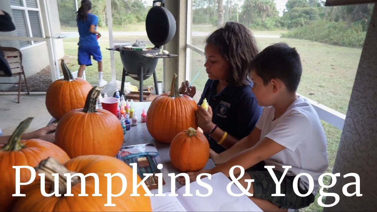 VLOG: Pumpkin Painting & Yoga | Styled By Irene - YouTube