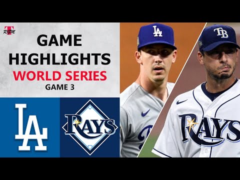 Los Angeles Dodgers vs. Tampa Bay Rays Game 3 Highlights | World Series (2020)