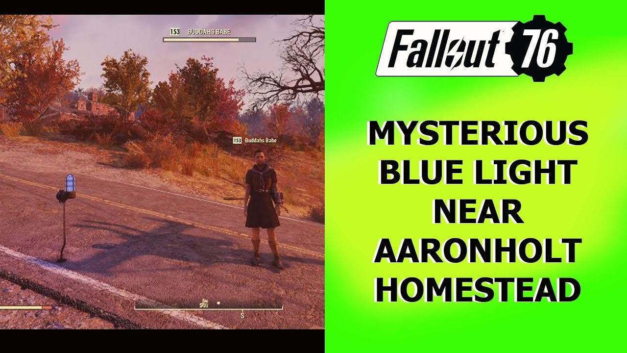 Fallout 76 Mysterious Blue light near Aaronholt and Vault 51. - YouTube