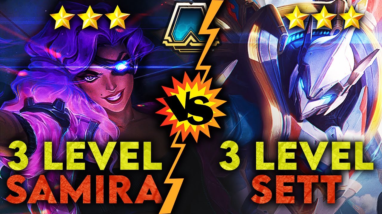 3 Level Sett vs 3 Level Samira ! Büyüklerin Kapışması ! | TFT Set 8 ...