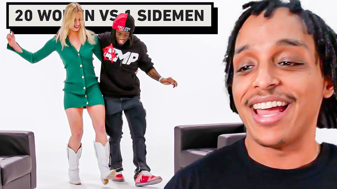 Agent Reacts to 20 Women Vs 1 Kai Cenat With Sidemen - YouTube