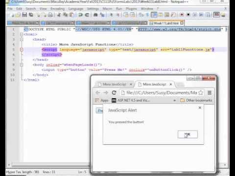 The Onload event - YouTube