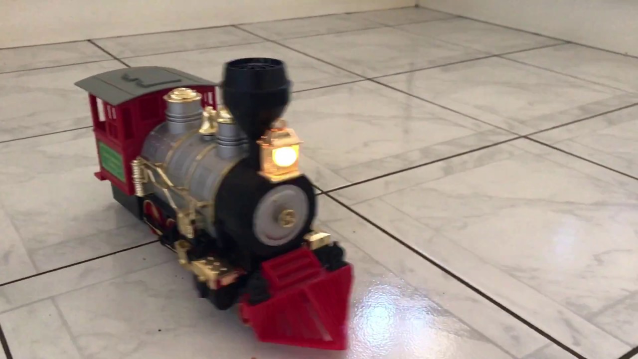 Battery Operated ROCKY MOUNTAIN EXPRESS Loco Train Toy - YouTube