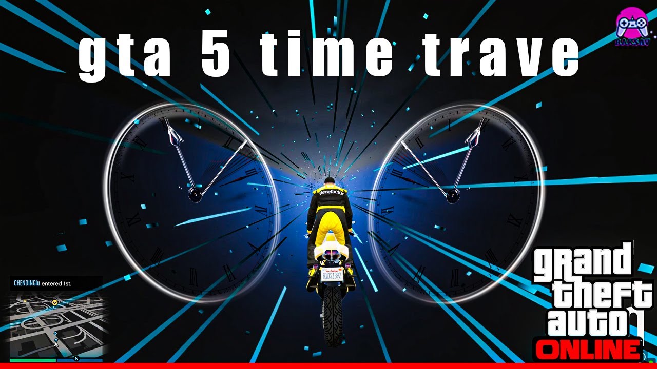 TIME TRAVEL IN TIME MACHINE | GTA V GAMEPLAY | INSANE TIME TRAVEL IN ...