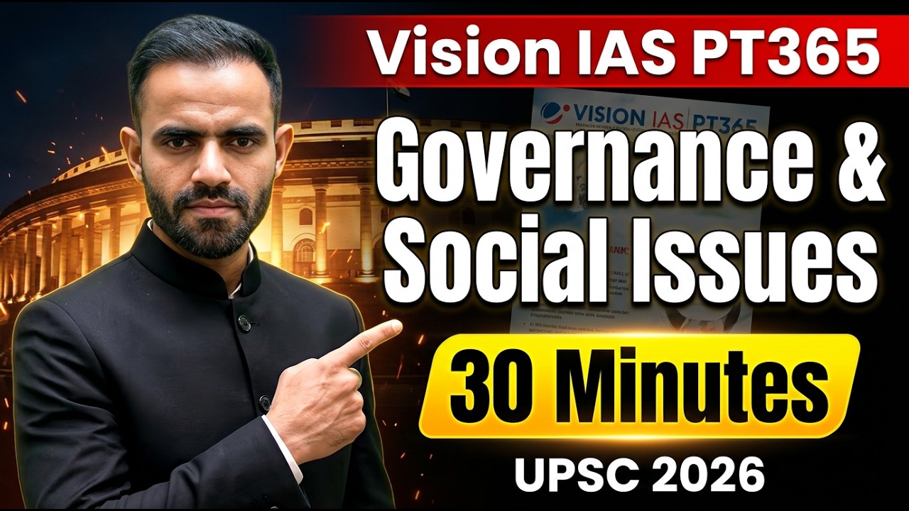 Vision IAS PT365 Polity 2026 | complete Governance, social issues PT365 ...