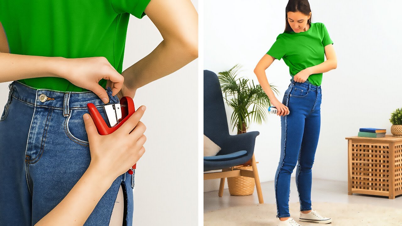 Upcycled fashion: DIY denim transformations - YouTube