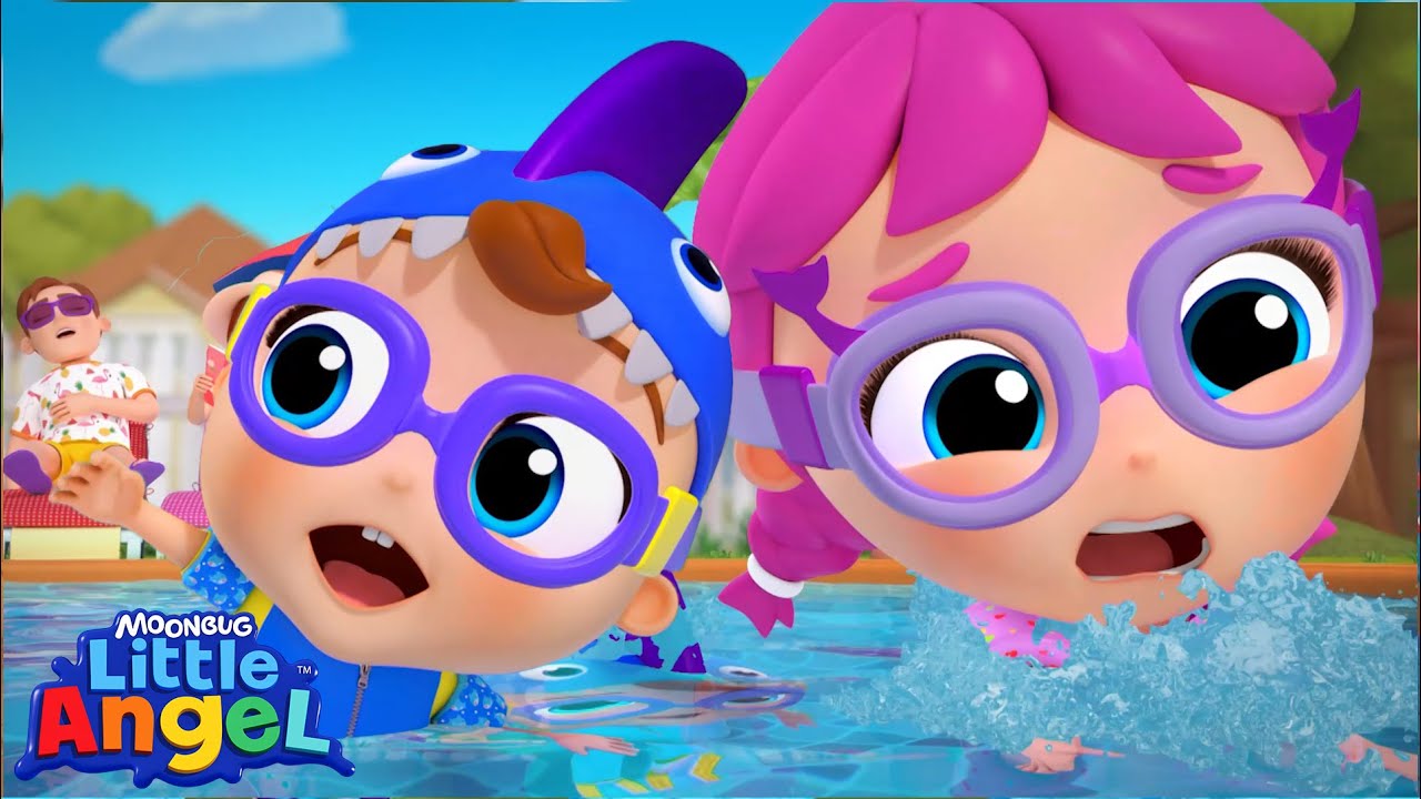Let's Swim in the Swimming Pool! 🏊🌊| Little Angel Kids Songs & Nursery ...