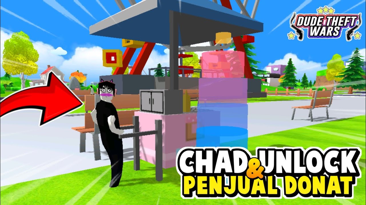 Update Chad⁉️ Misi Penjual Donat Gerobak Pink Bisa di Angkat : Dude ...