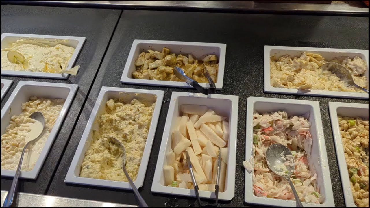 Modesto CA Sizzler salad bar - YouTube