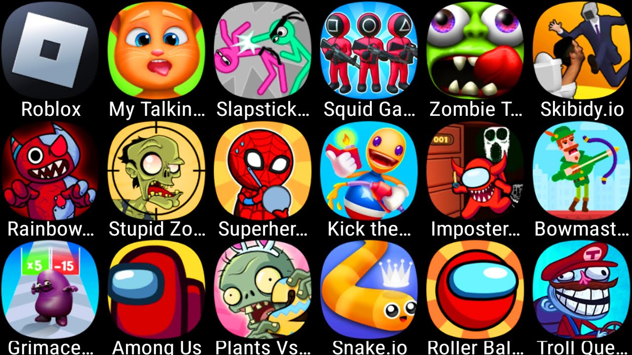Slapstick Fighter,Plants Vs Zombies 2,Kick The Buddy 2,Troll Quest ...