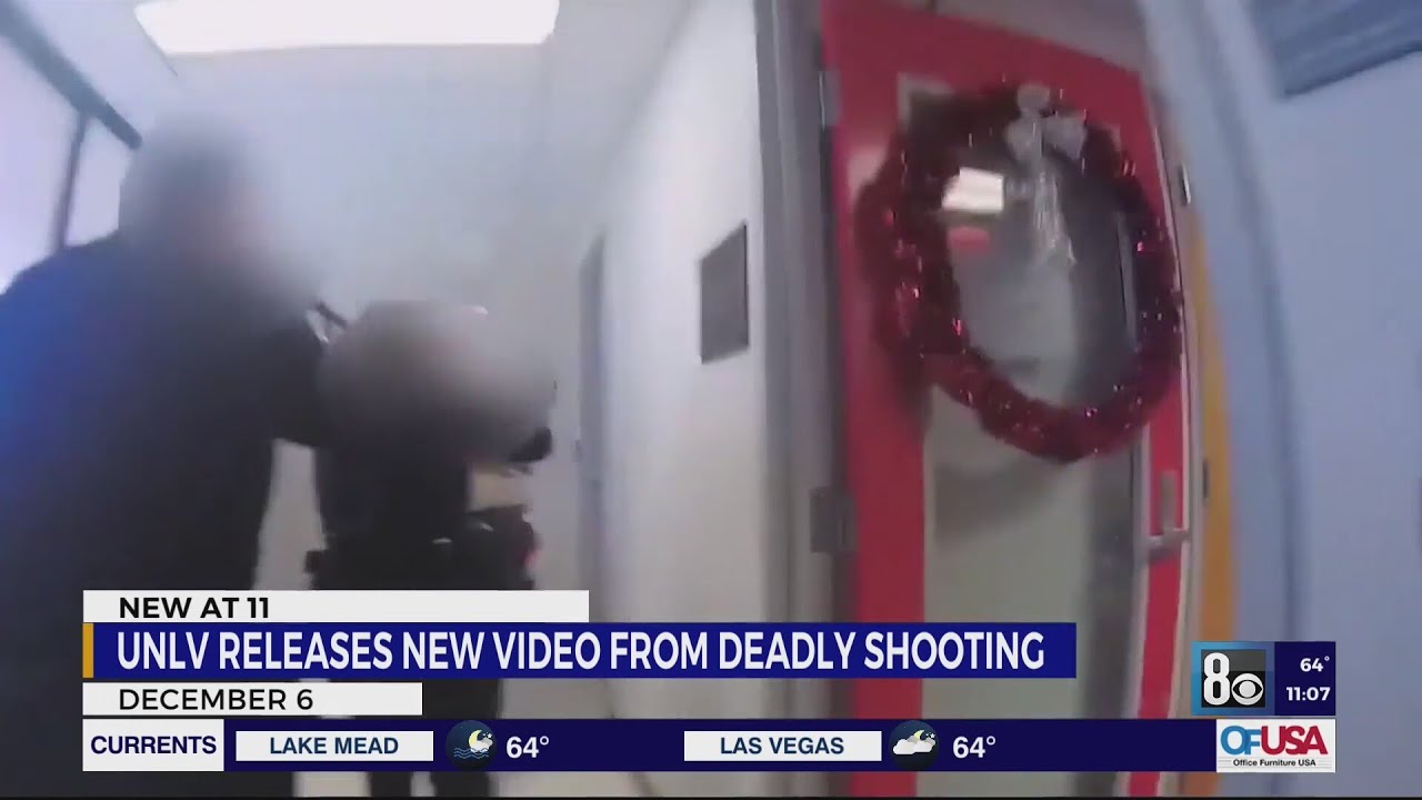 UNLV releases police body camera video, 911 calls months after campus ...