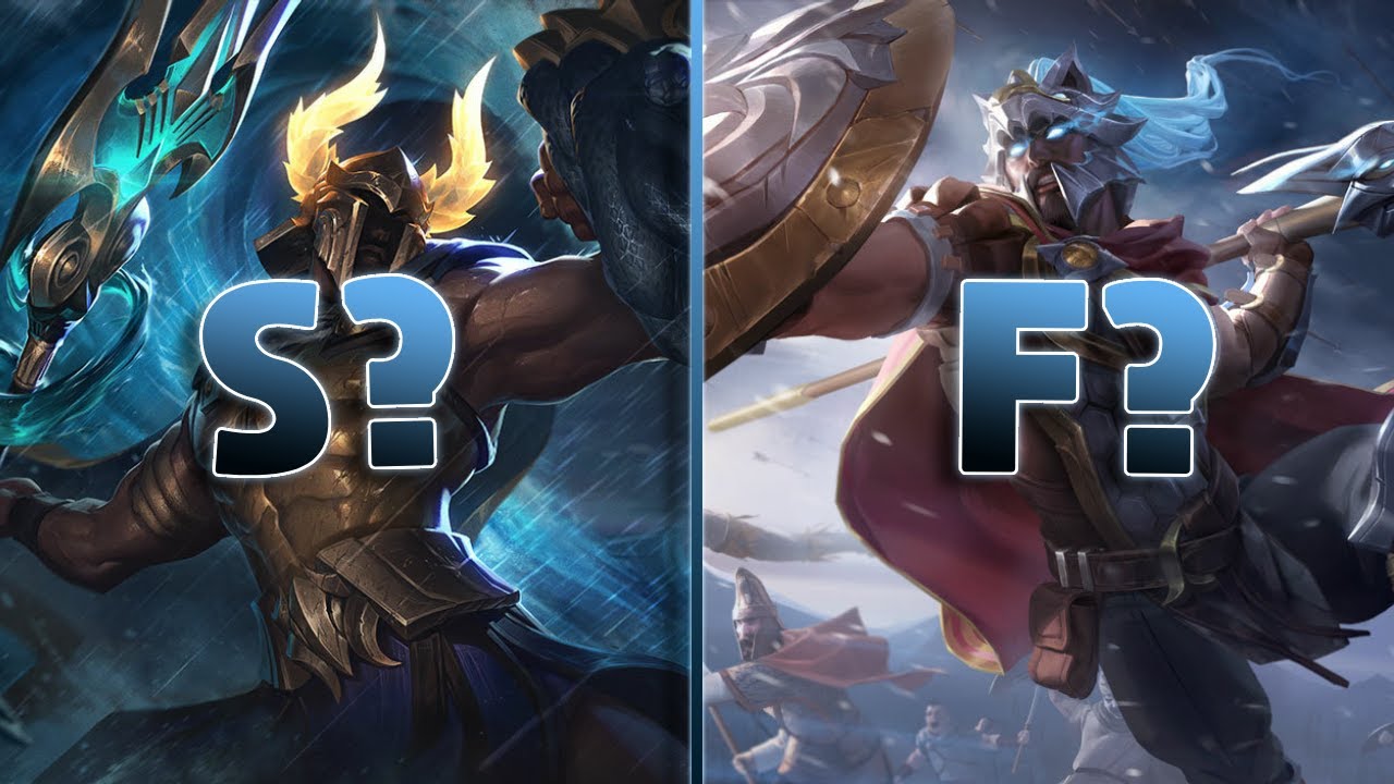 TIER LIST DAS SKINS DO PANTHEON (MUITA SKIN) - YouTube