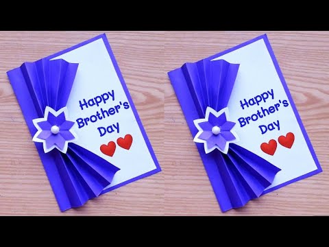 Brother's day card making handmade/ Easy and beautiful card for brother ...