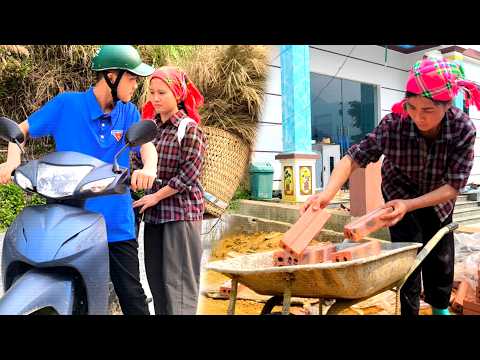 The single mother worked as a construction laborer while her younger sister harvested reeds to sell.