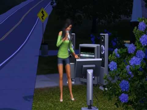 Sims 3 Showtime - Karaoke Singer - YouTube