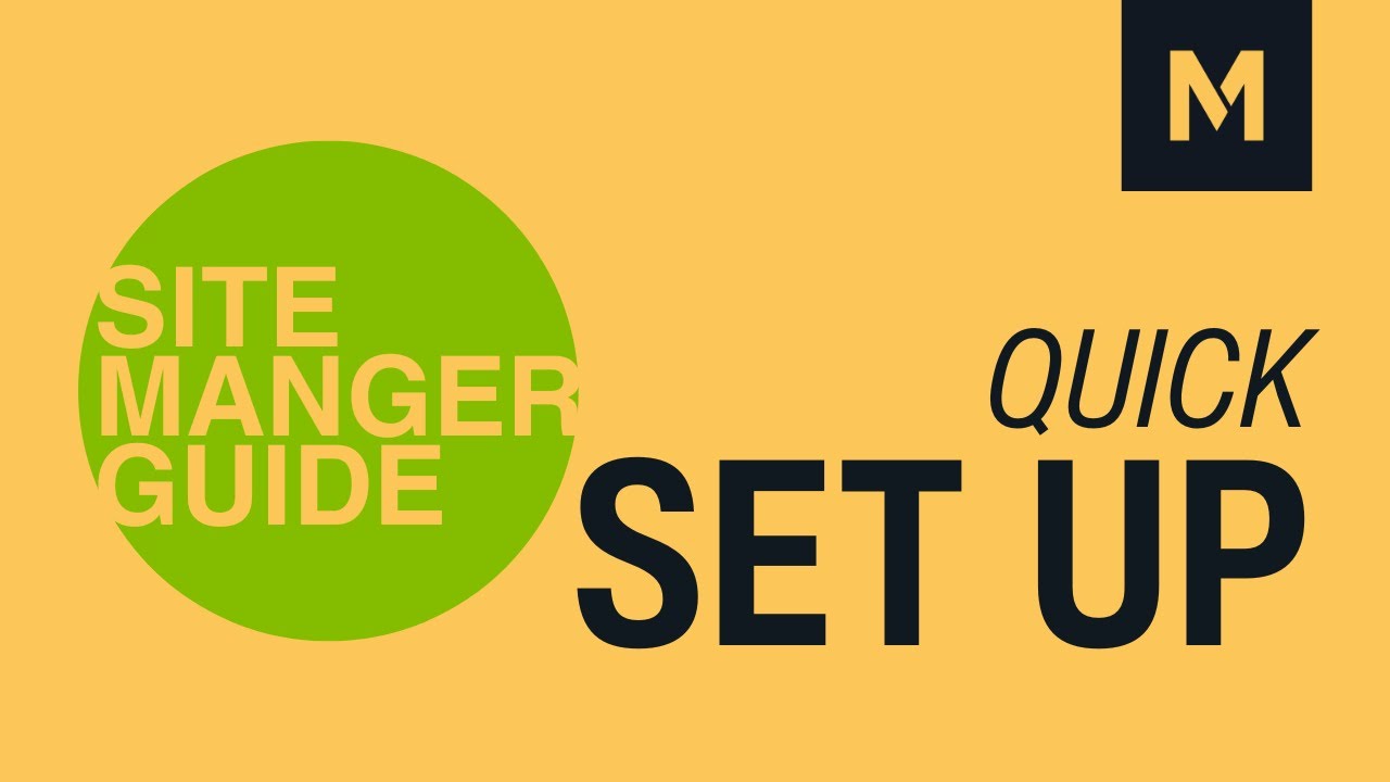 00 Quick Set Up | Site Manager Guide - YouTube