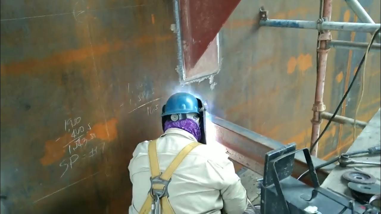 welding 3f 4f pipe support - YouTube