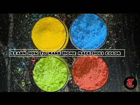 How to make Holi color at home || Happy Holi || Homemade Holi colors ...