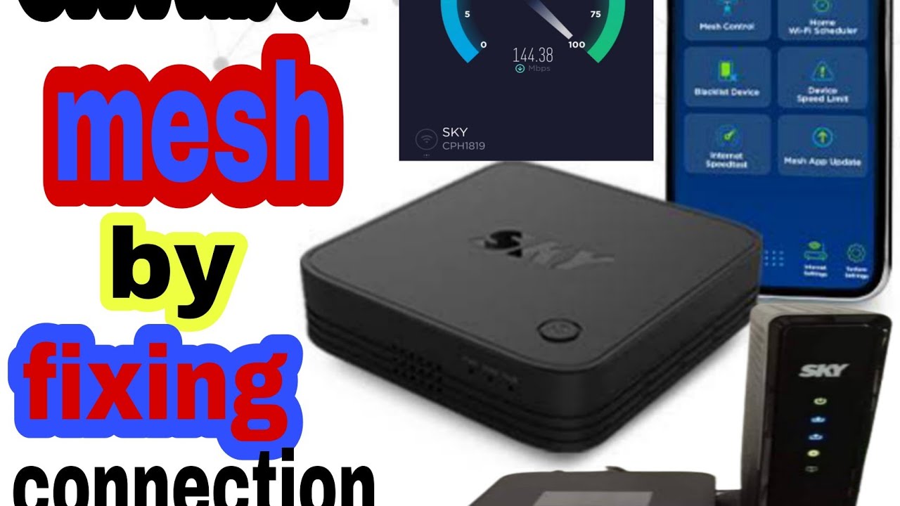 SKYfiber mesh procces by fixing connection|password||speed test| # ...
